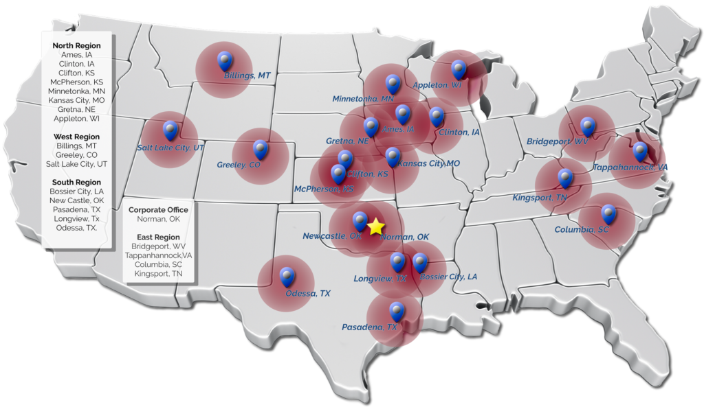 XCEL Locations continue to grow | Ready to serve oil and gas companies